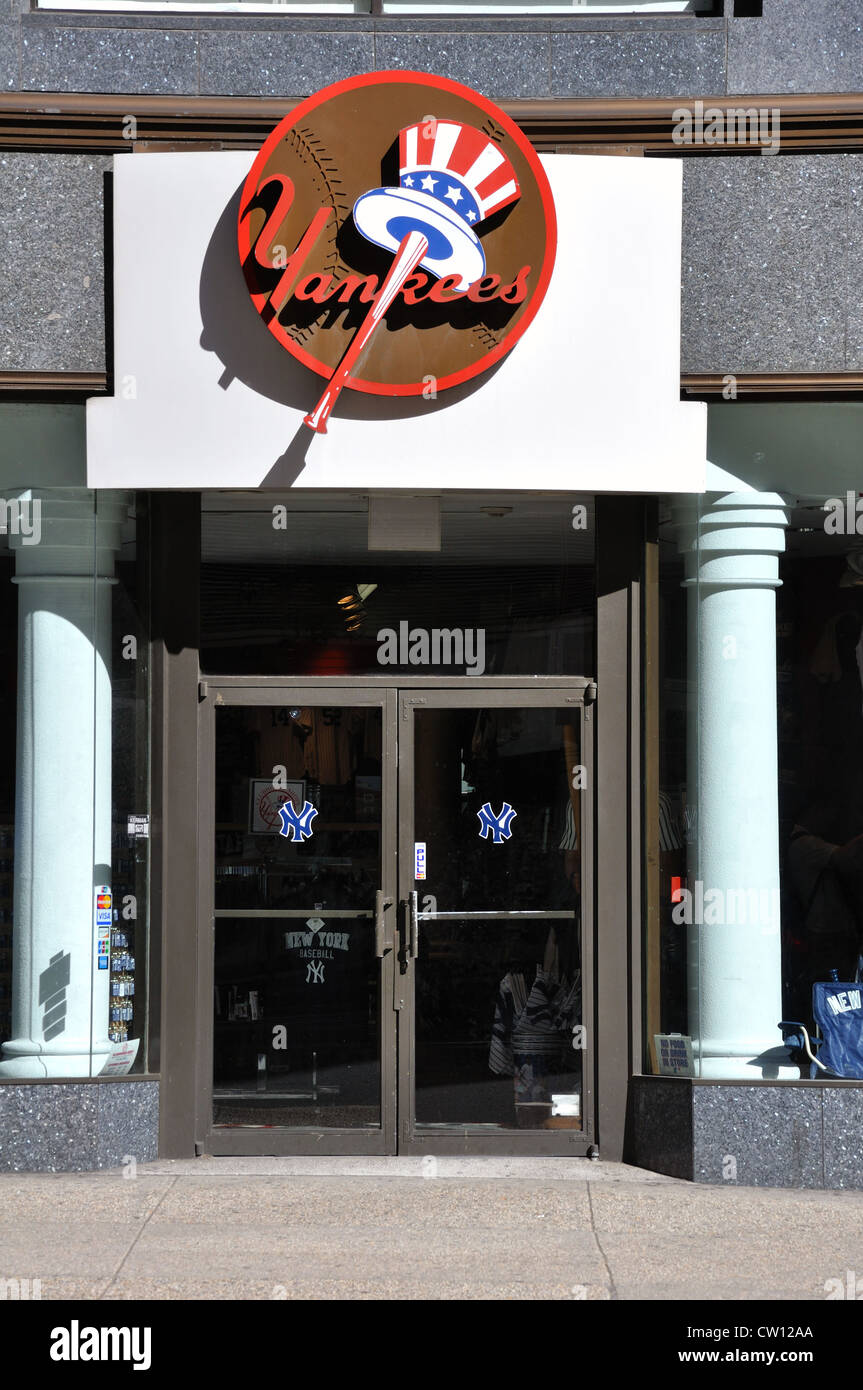 New York Yankees souvenir store, New York City, USA Stock Photo - Alamy