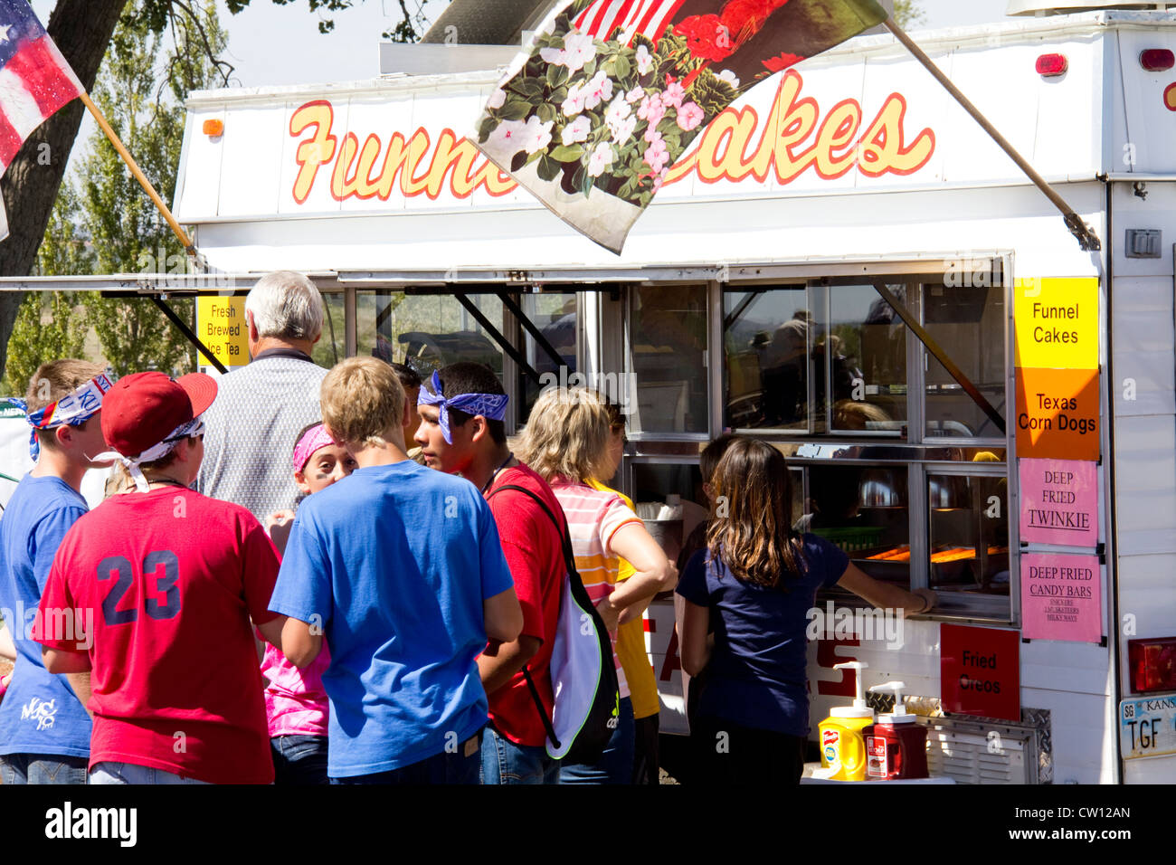 Food stands (most featuring local corn), Memorial Peace Park, Medicine ...