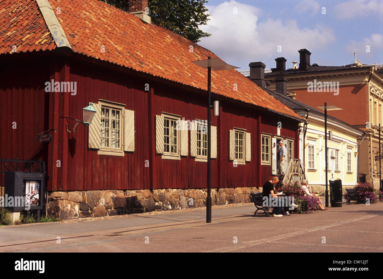 Old wooden house, Turku Abo, Finland Stock Photo - Alamy