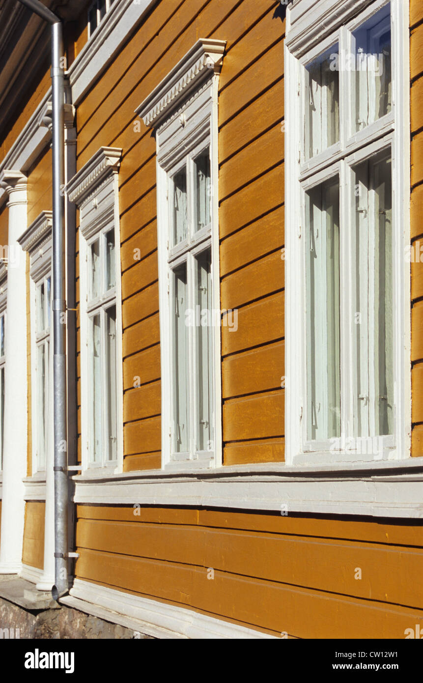 Yellow house, Turku, Finland Stock Photo - Alamy