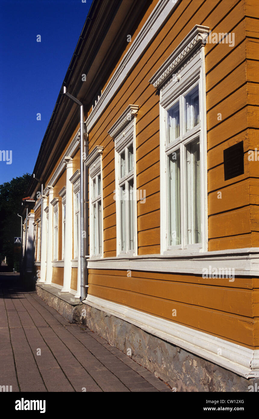 Yellow house, Turku, Finland Stock Photo - Alamy