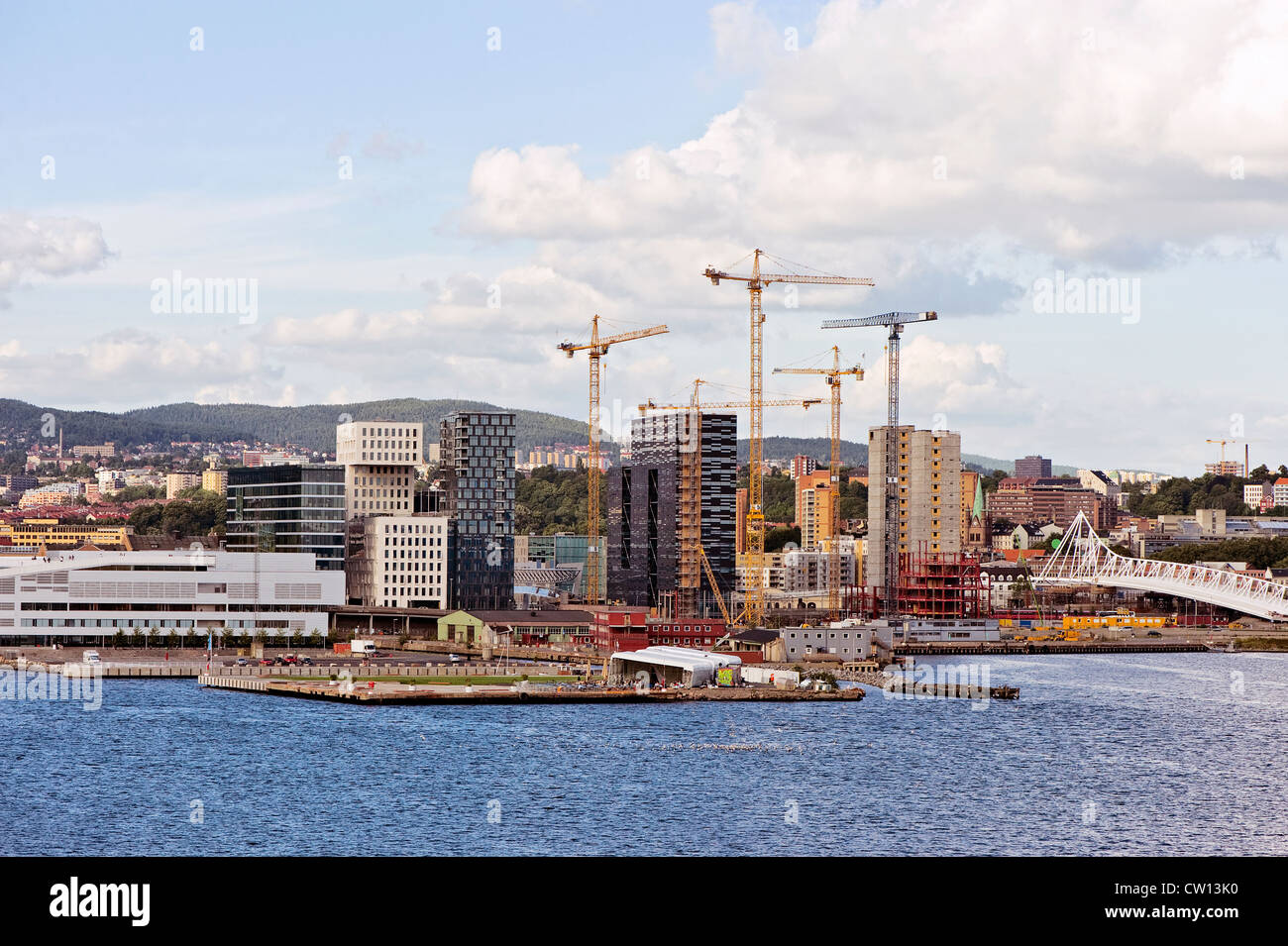 Cityscape of Oslo from ferry Stock Photo - Alamy