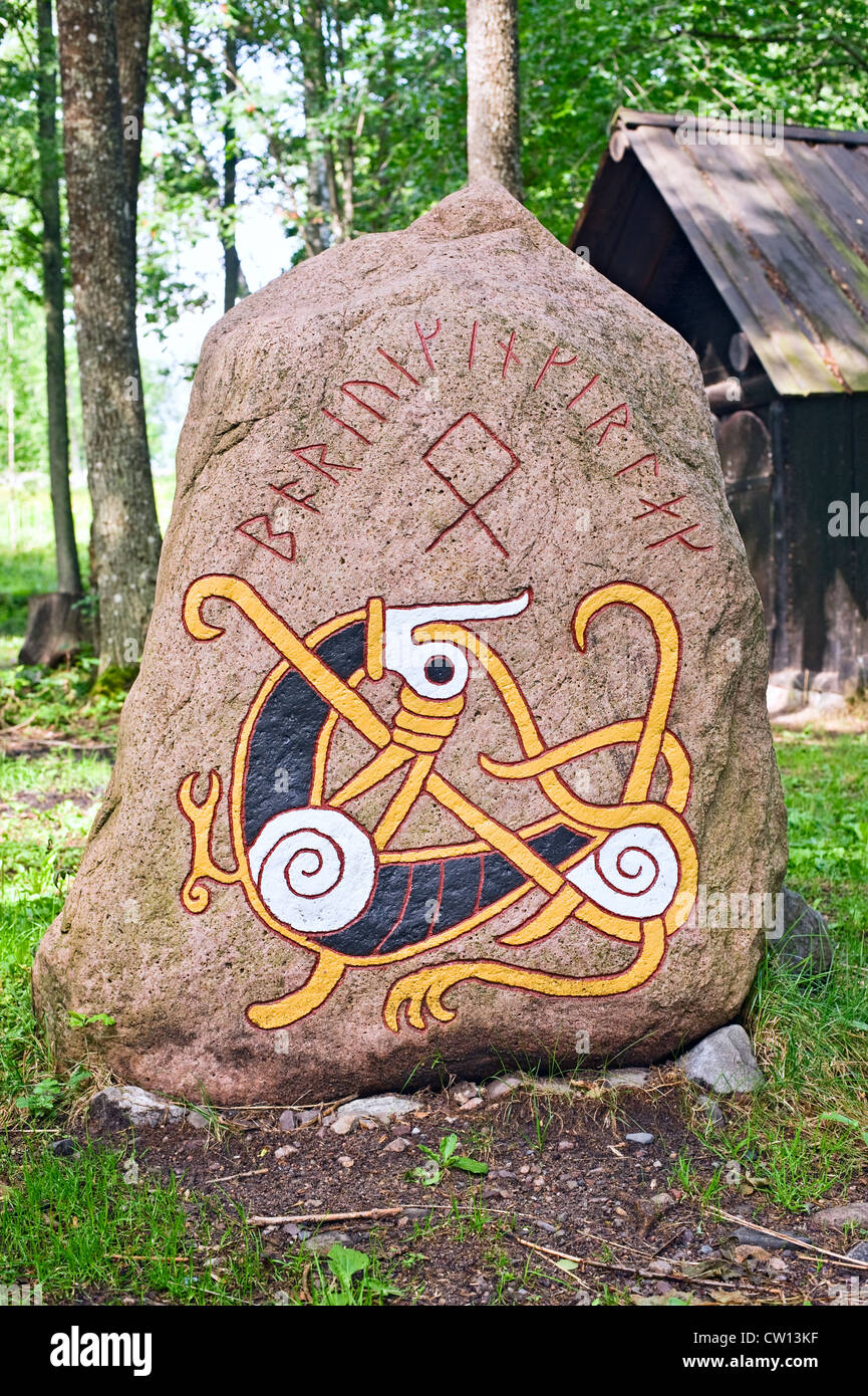 Viking runestone hi-res stock photography and images - Alamy