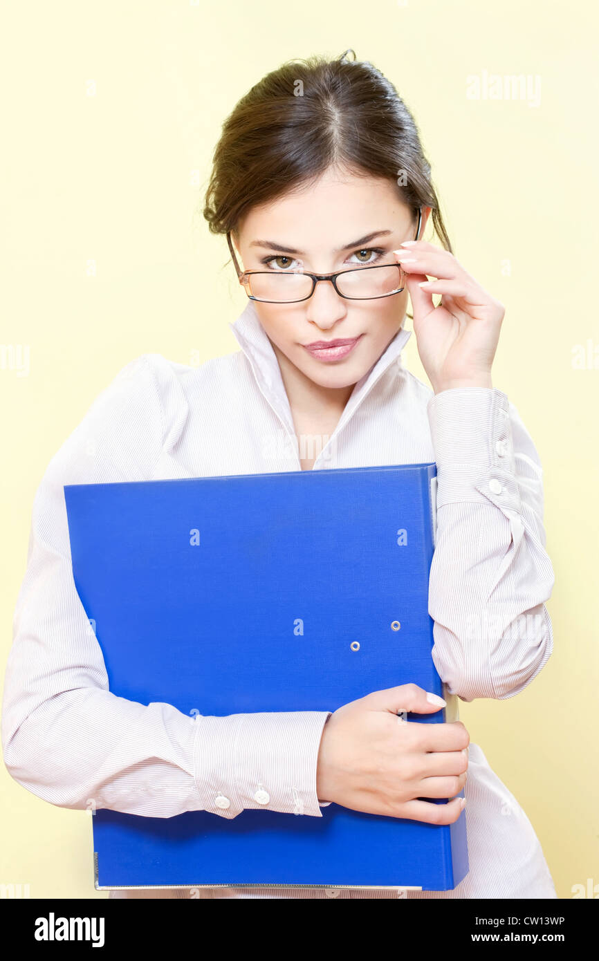 Businesswoman glasses spectacle hi-res stock photography and images - Alamy