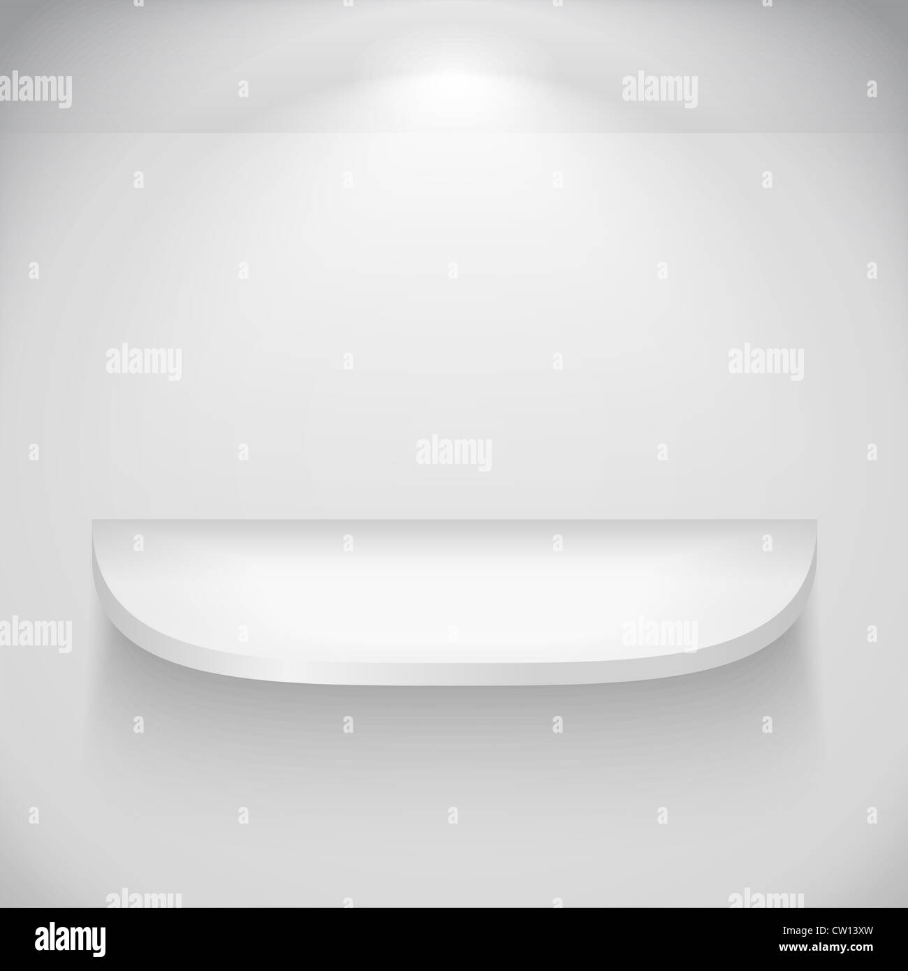 Shelf with rounded corners, vector eps10 illustration Stock Photo - Alamy