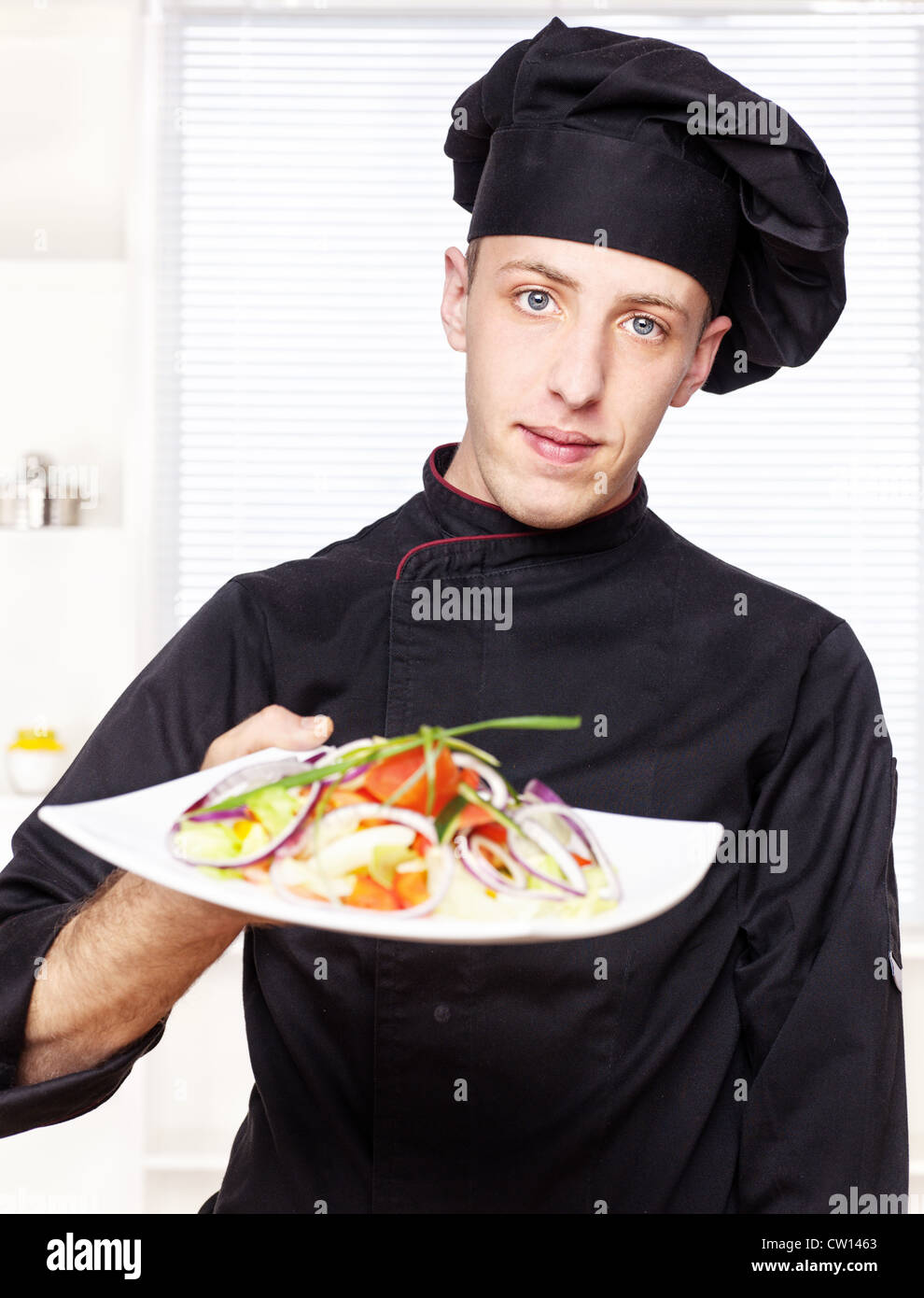 Chef black uniform hi-res stock photography and images - Alamy