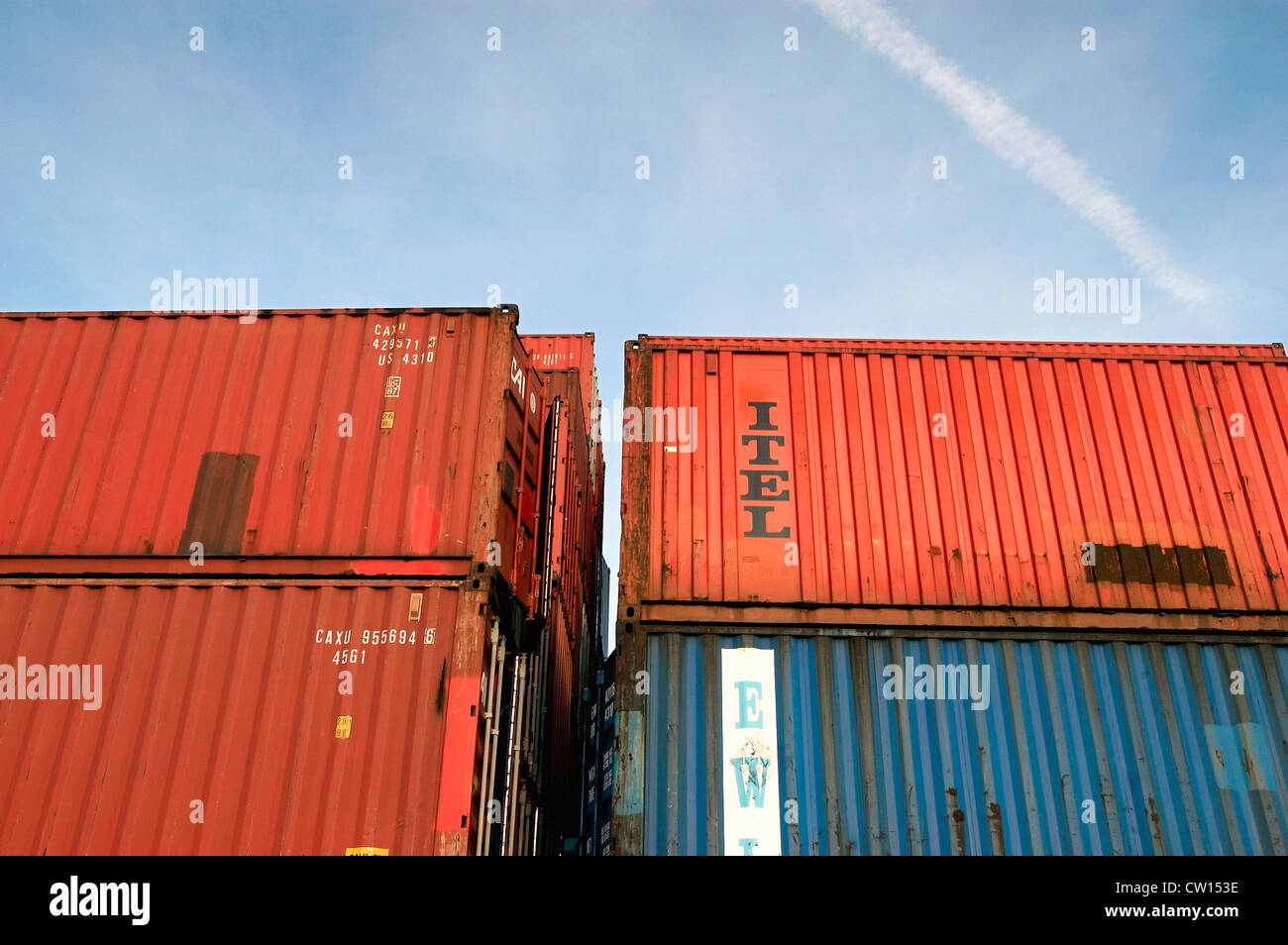 Stack of containers Stock Photo - Alamy