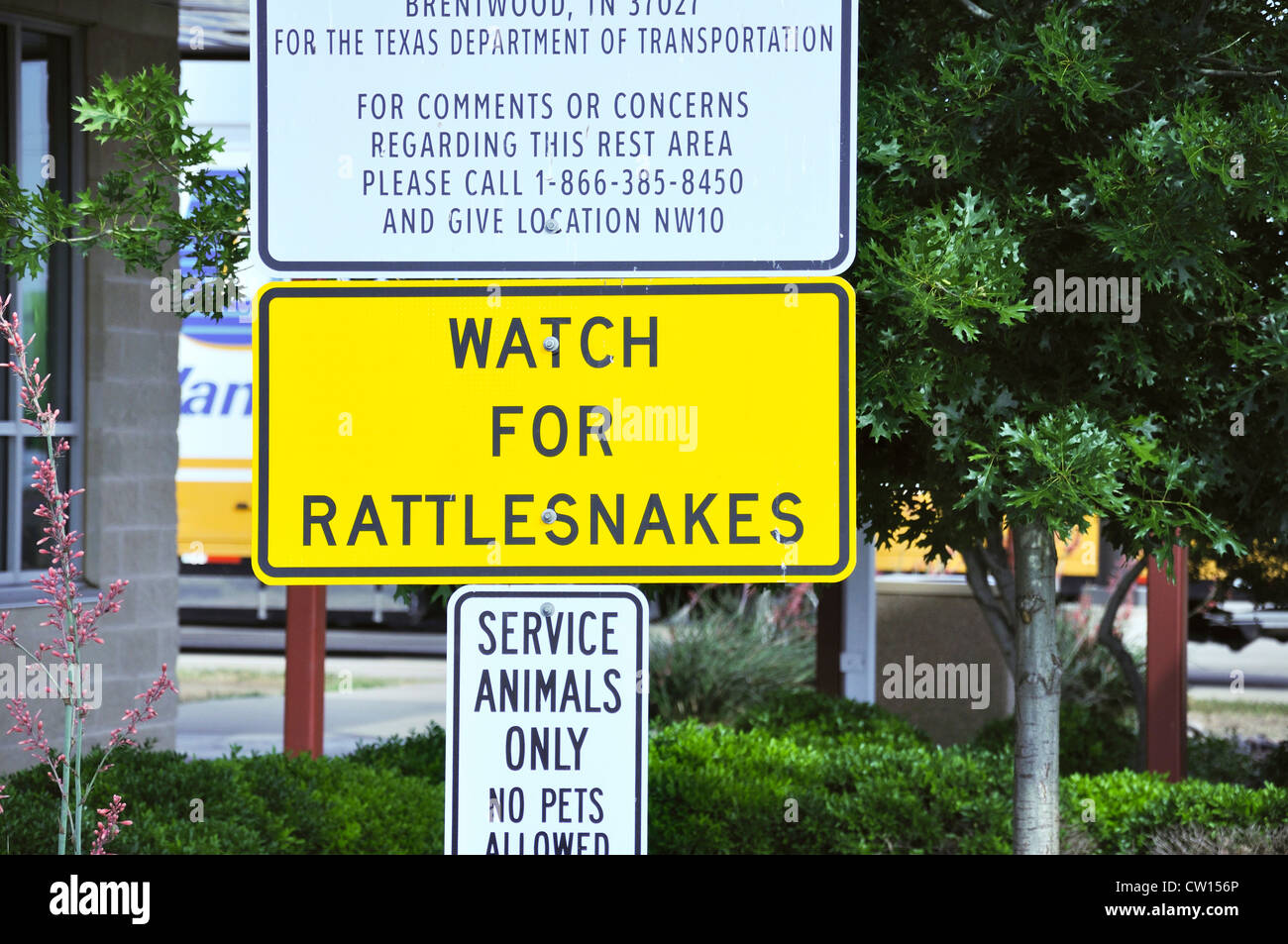 Danger rattlesnakes sign hi-res stock photography and images - Alamy