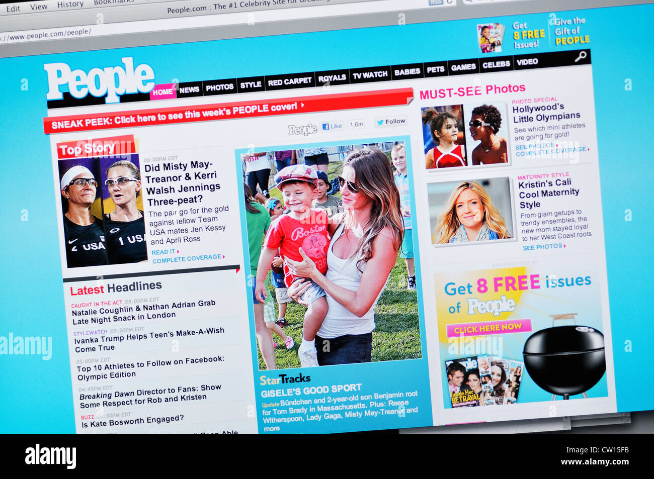 People magazine website Stock Photo - Alamy