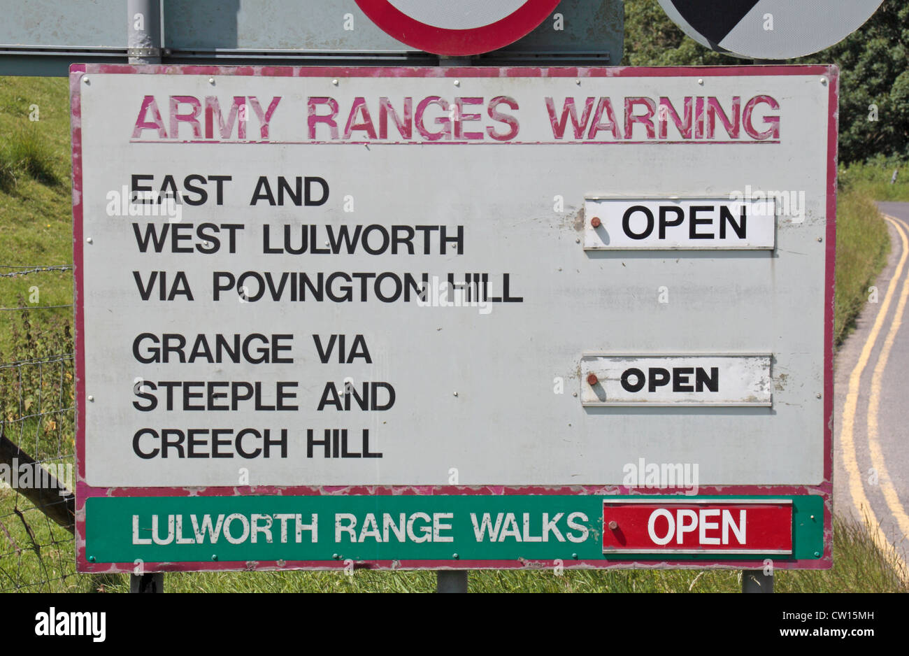 Firing range sign warning hi-res stock photography and images - Alamy