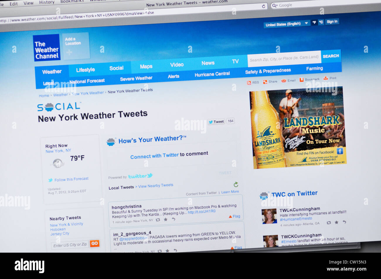 Weather forecast tv hi-res stock photography and images - Alamy