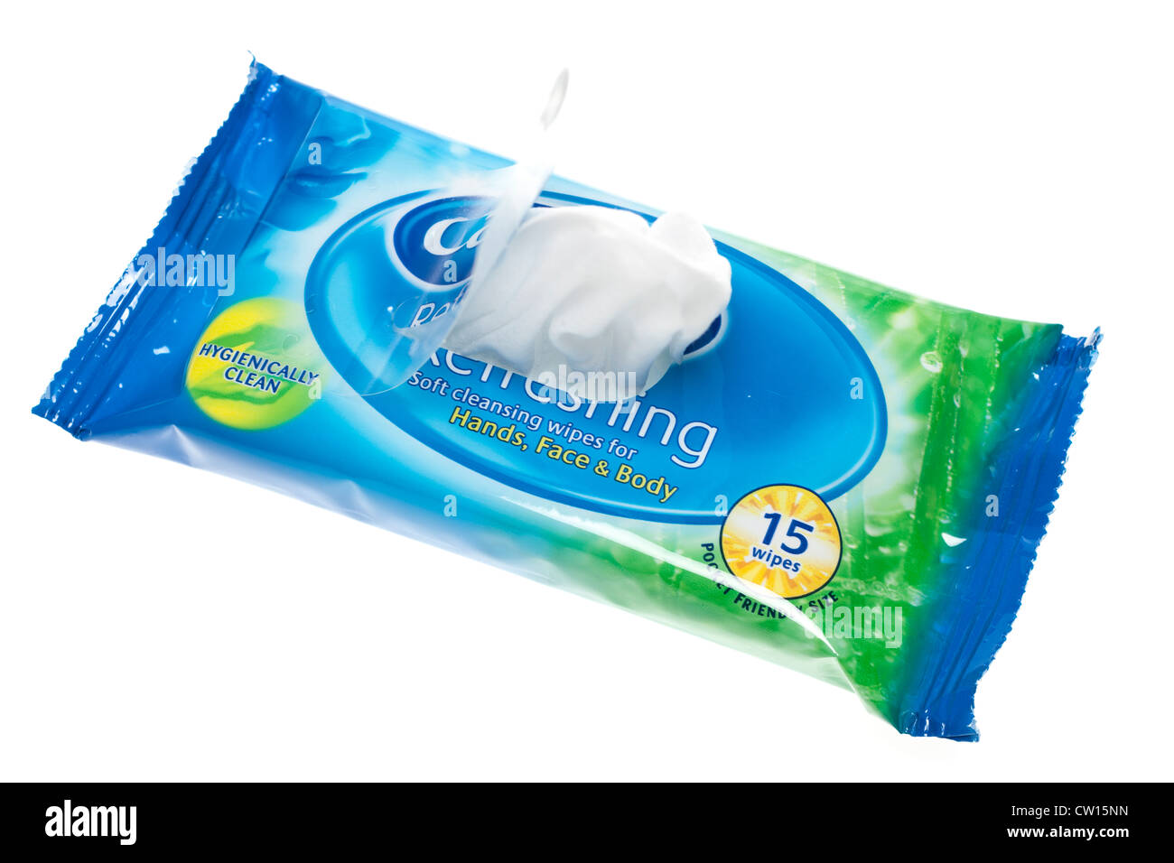 Packet of Carex cleansing wipes Stock Photo - Alamy