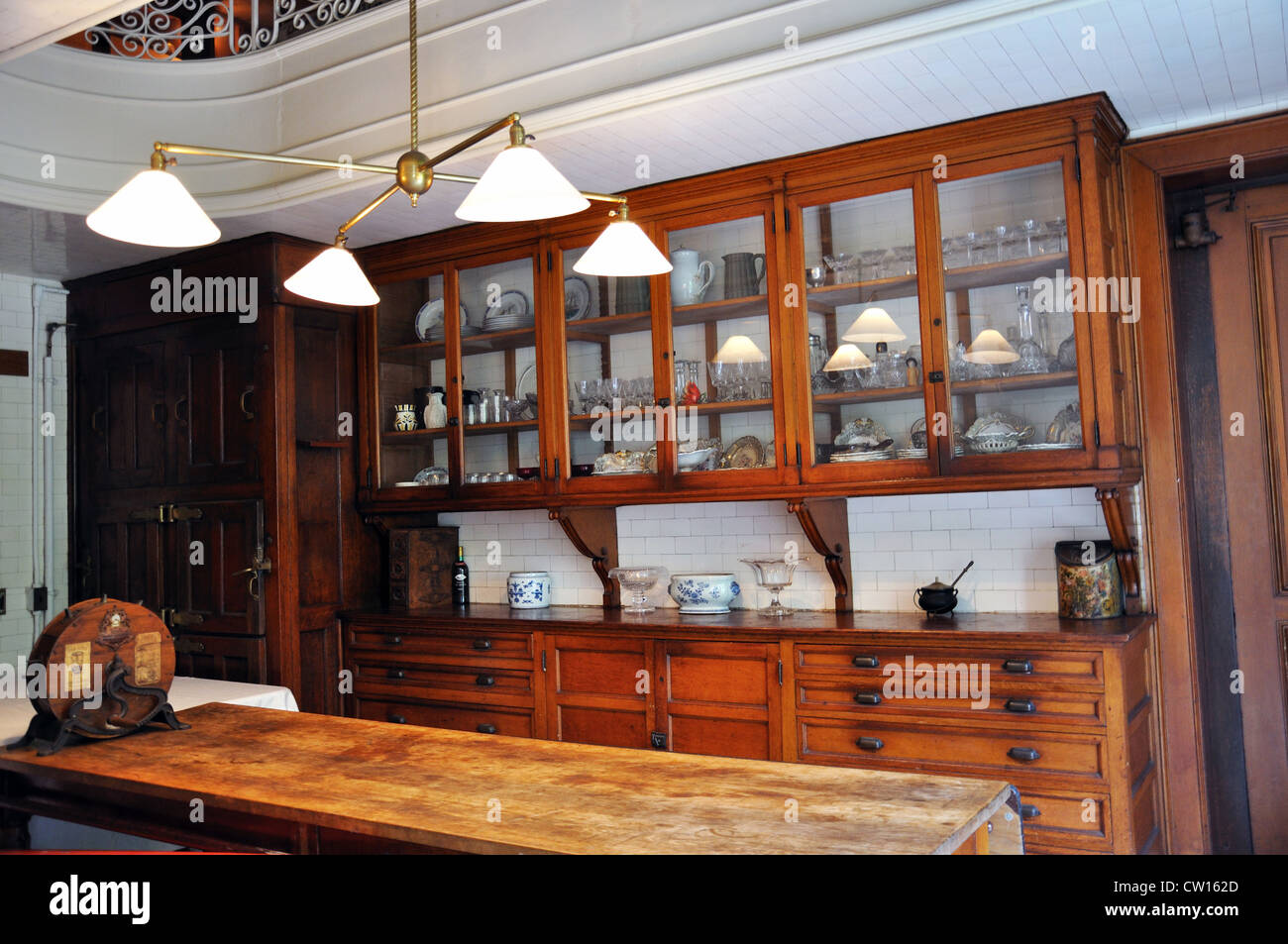 The Elms mansion, Newport, Rhode Island, USA - kitchen Stock Photo - Alamy