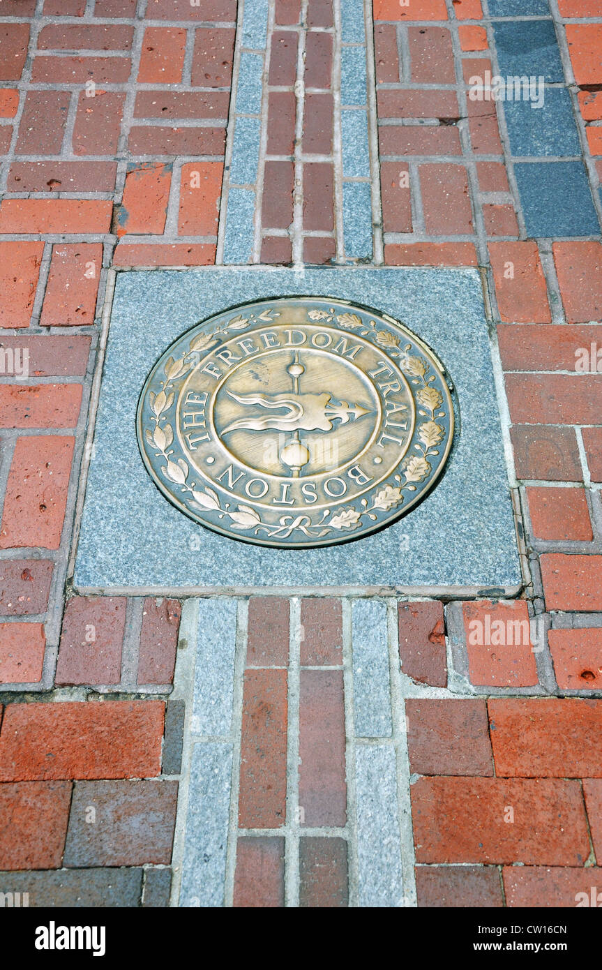 Boston freedom trail emblem hi-res stock photography and images - Alamy