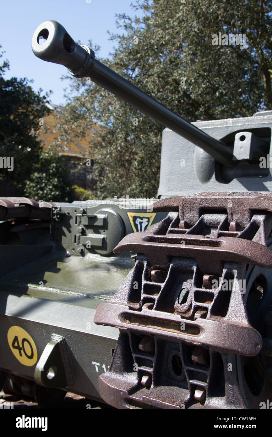 City of Portsmouth, England. A Churchill Mk 6 WW2 Tank on display ...