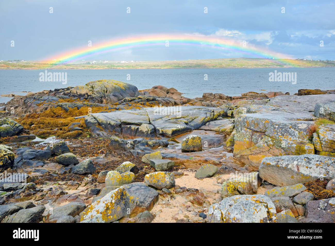 ireland countryside rainbow Stock Photo - Alamy