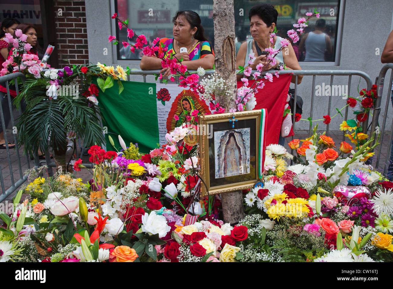 A knot on a tree trunk, which many view as a miracle depicting the ...