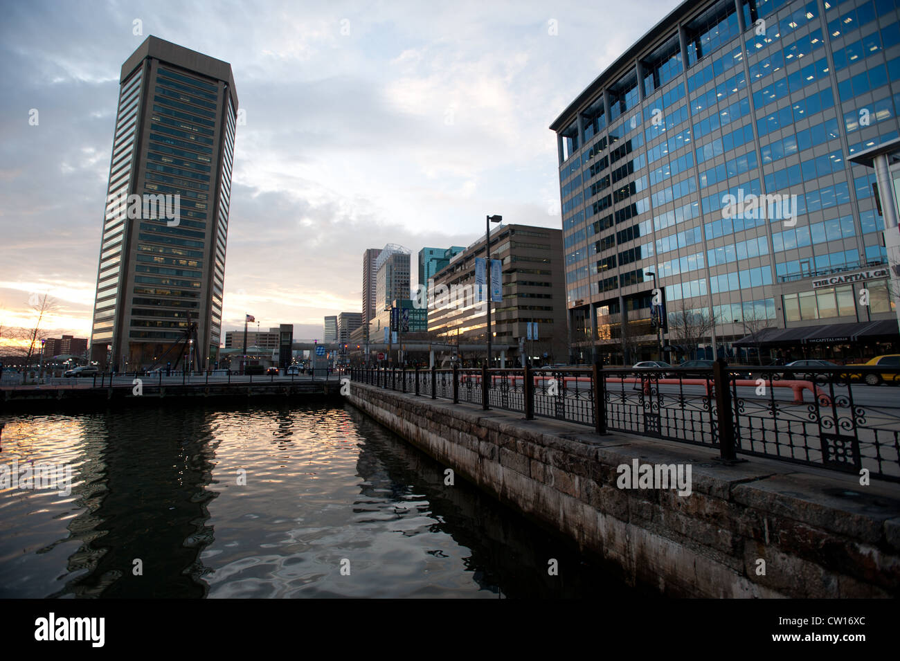 Urban landscape on the water Stock Photo - Alamy