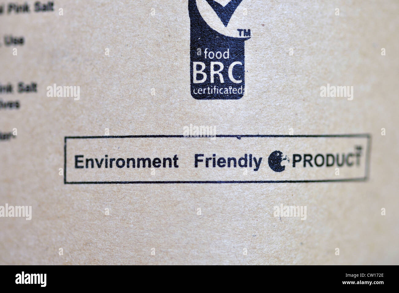 BRC (British Retail Consortium) Standards certification on food package ...