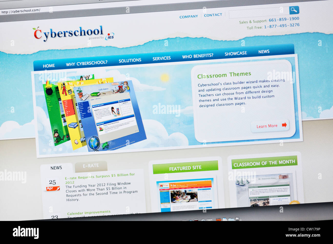 Cyberschool online learning website Stock Photo - Alamy