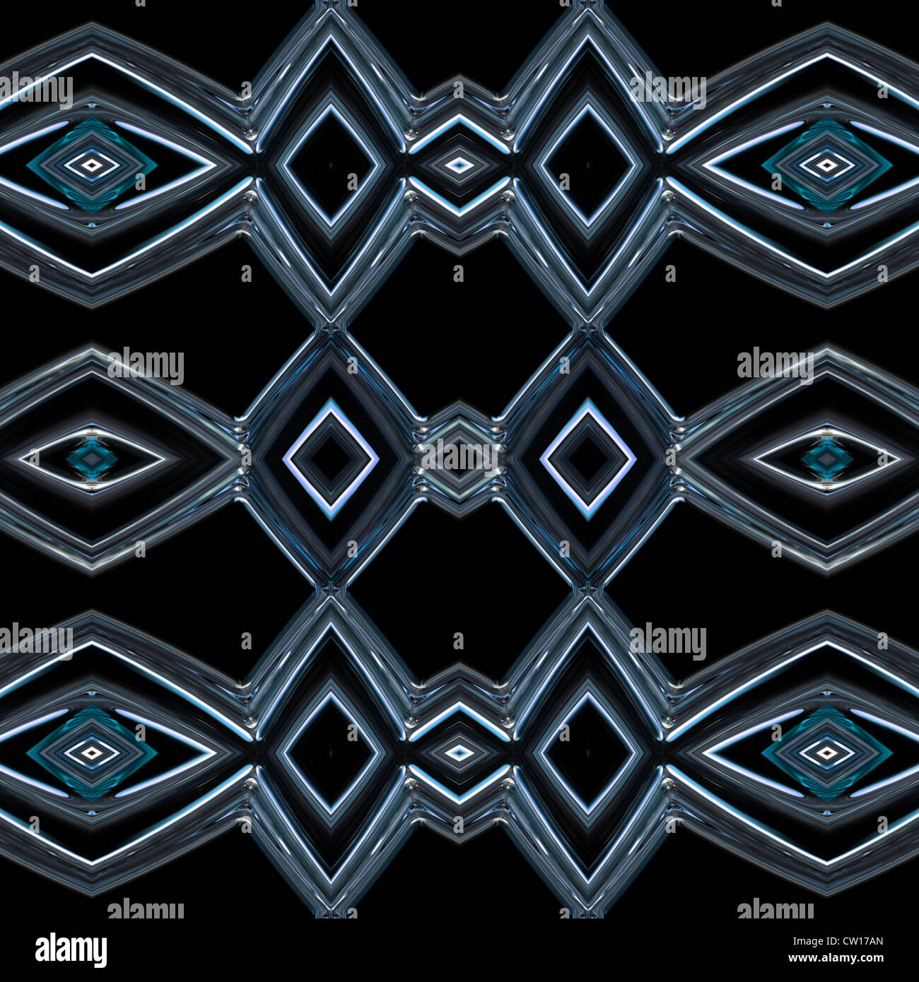 Abstract illustrated glass object Stock Photo - Alamy