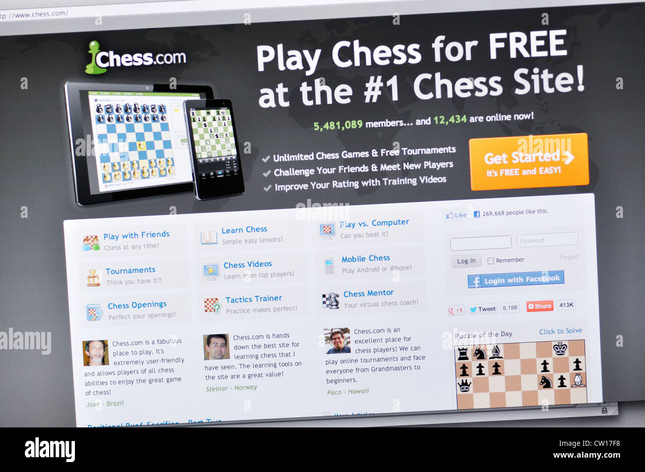 Online chess screenshot hi-res stock photography and images - Alamy
