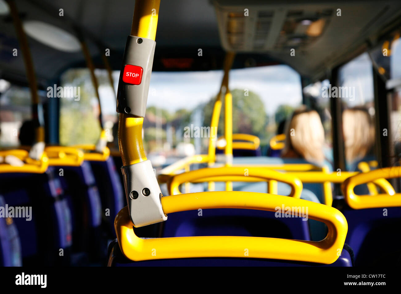 Stop sign inside bus hi-res stock photography and images - Alamy