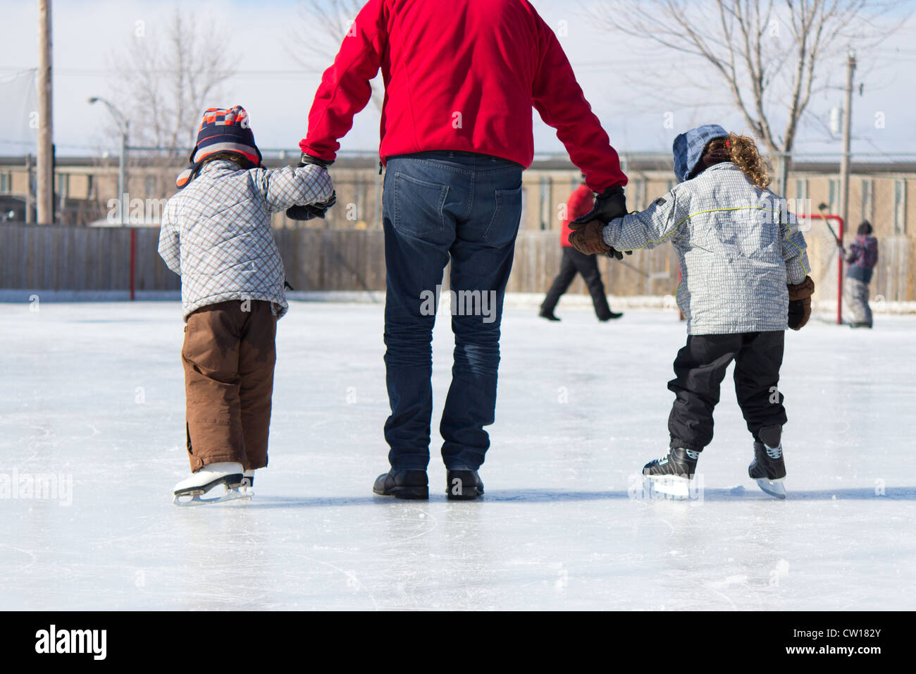 People play hockey outdoors in hi-res stock photography and images - Alamy