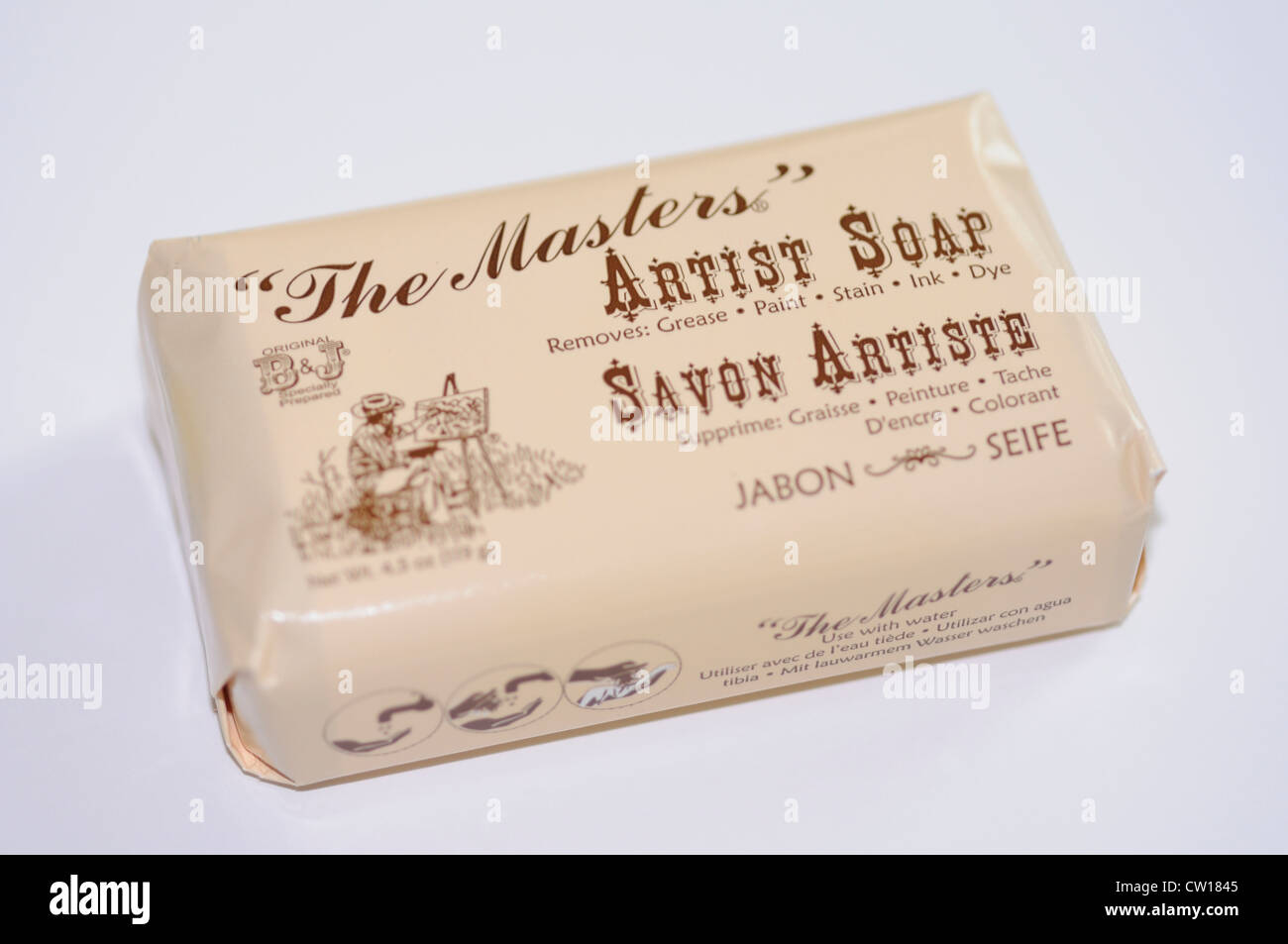 Artist soap for cleaning painting brushes Stock Photo - Alamy