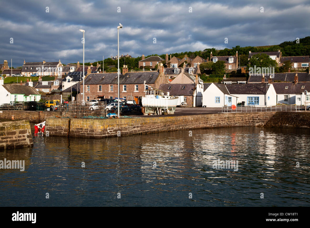Johnshaven Harbour at Sunrise Aberdeenshire Scotland Stock Photo - Alamy