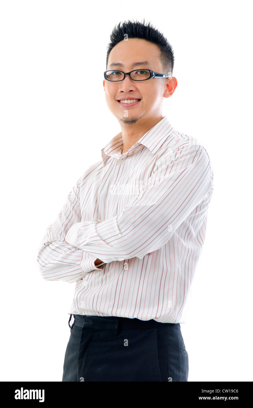 confiden looking business man isolated on white background Stock Photo ...