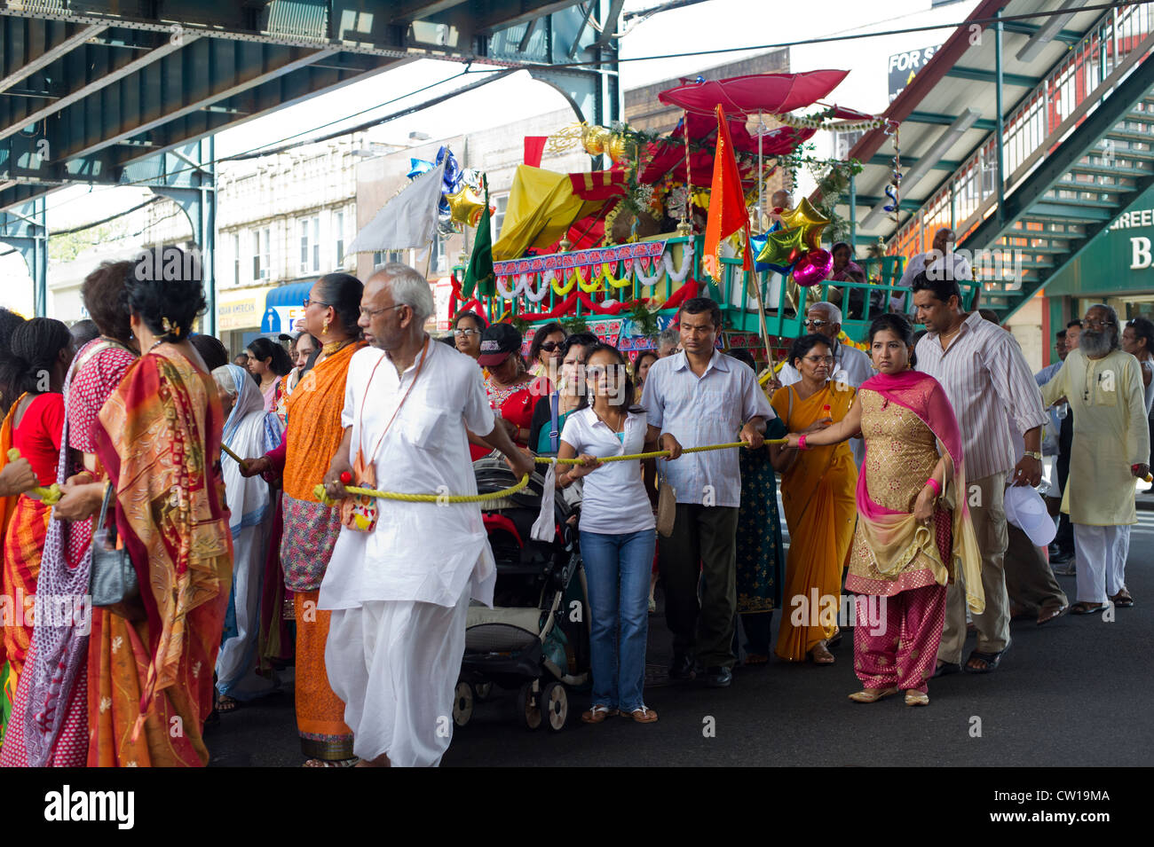 Hundreds of members of the Hare Krishna religion march in their annual ...