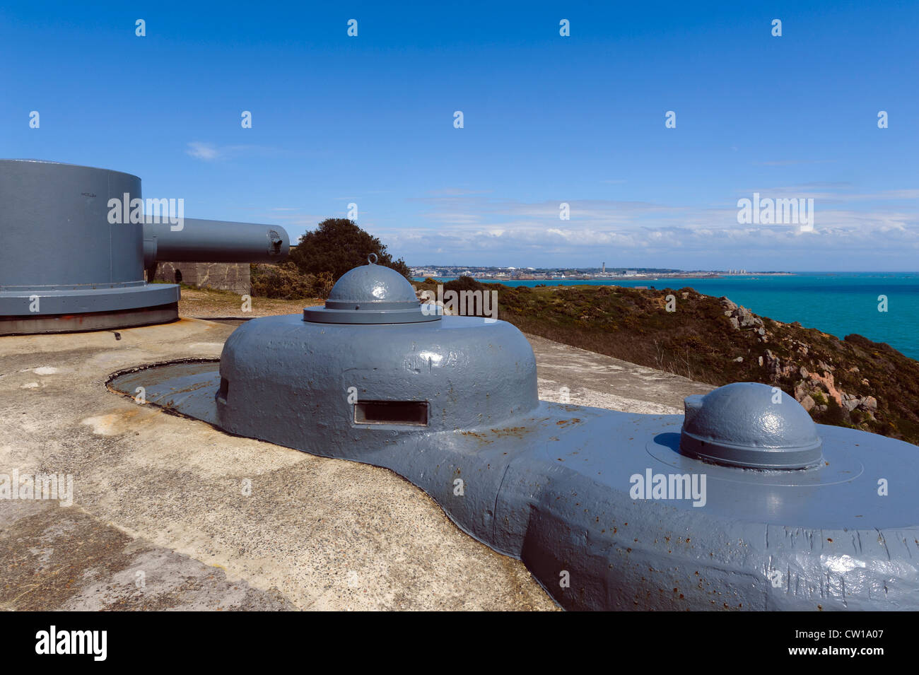 German Bunker at Noirmont Point, Isle of Jersey, Channel Islands Stock ...