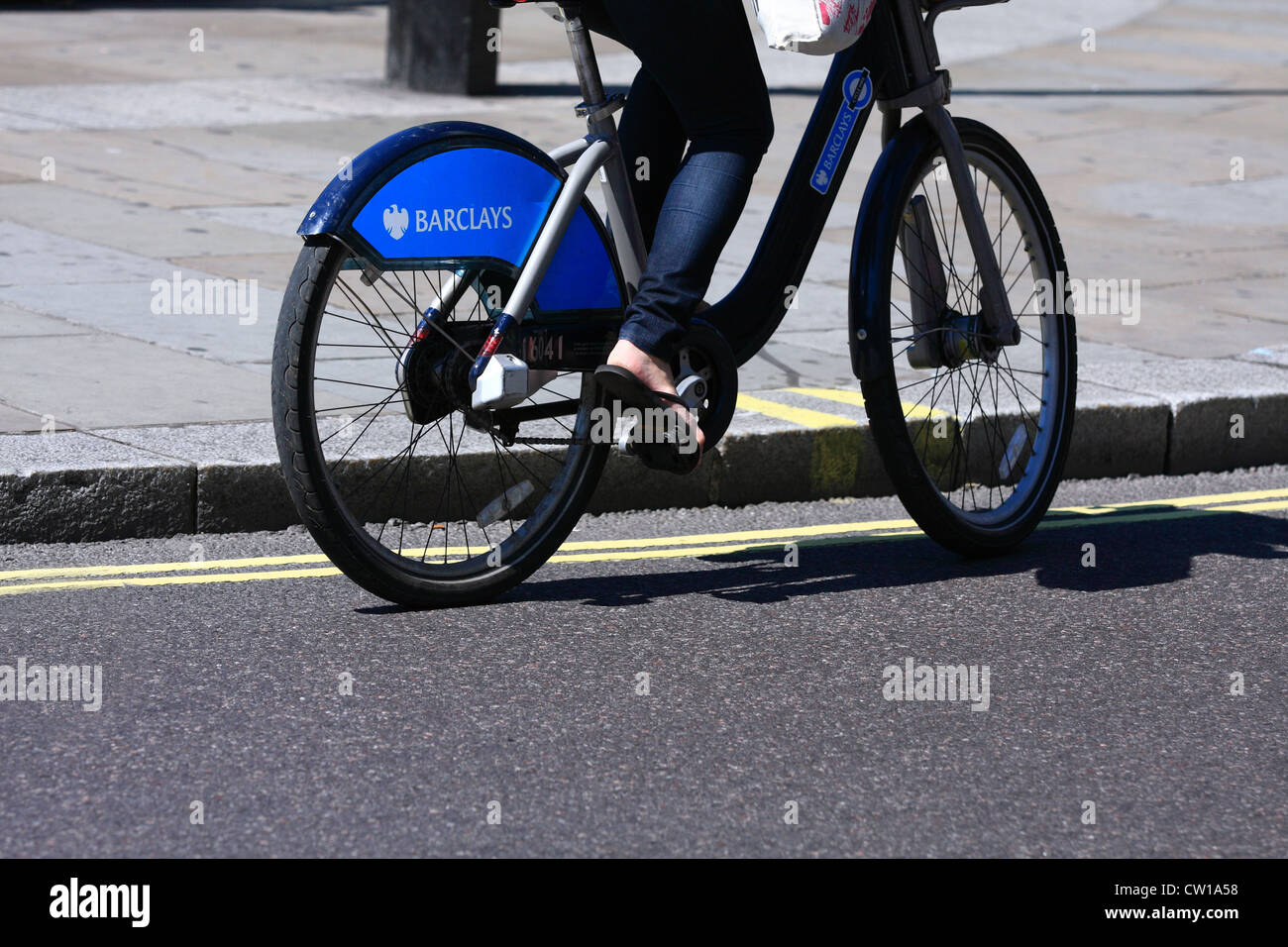 Boris bike woman hi-res stock photography and images - Alamy