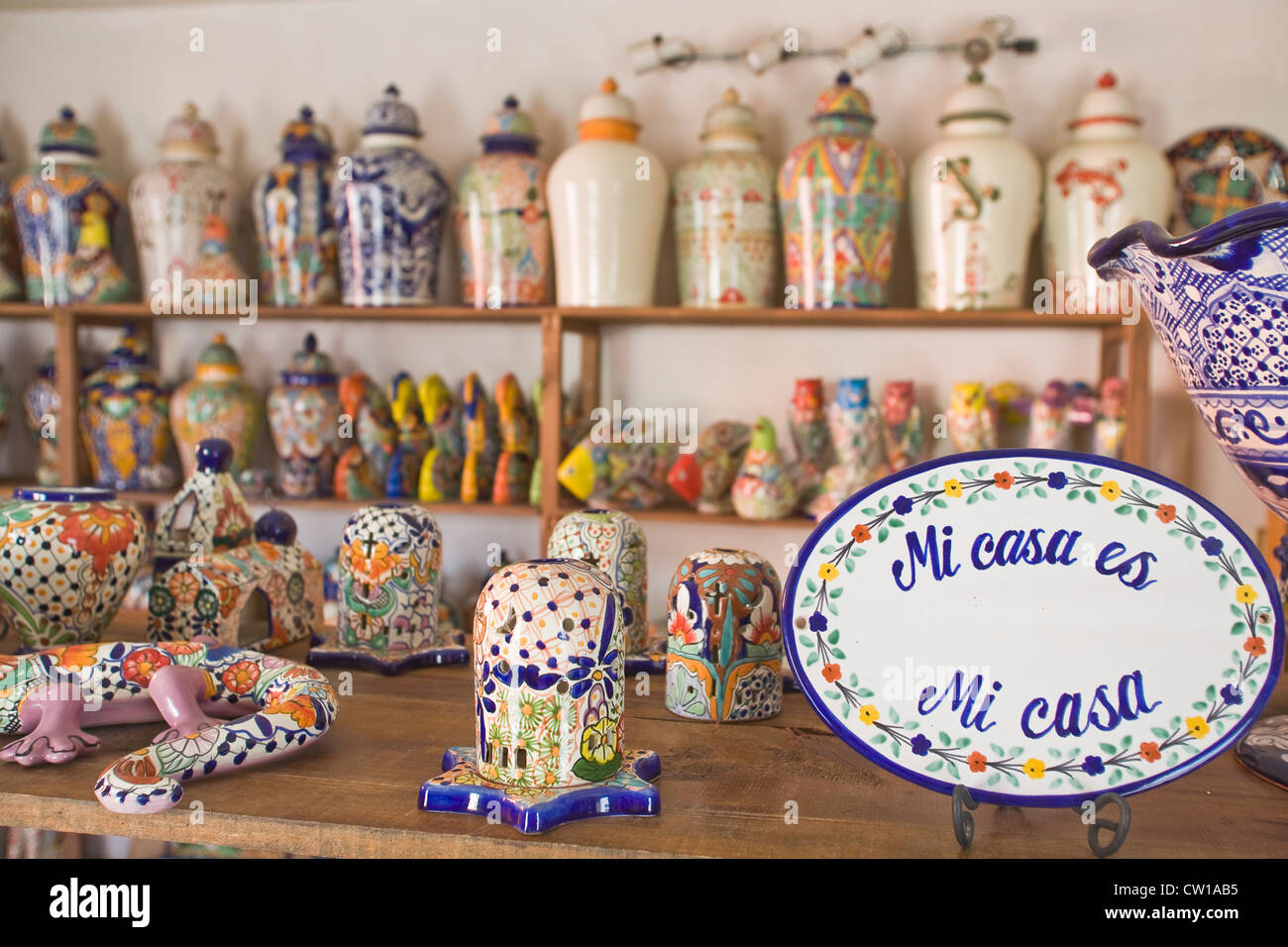 Mexican Pottery Factory Dolores de Hidalgo, Mexico Stock Photo - Alamy