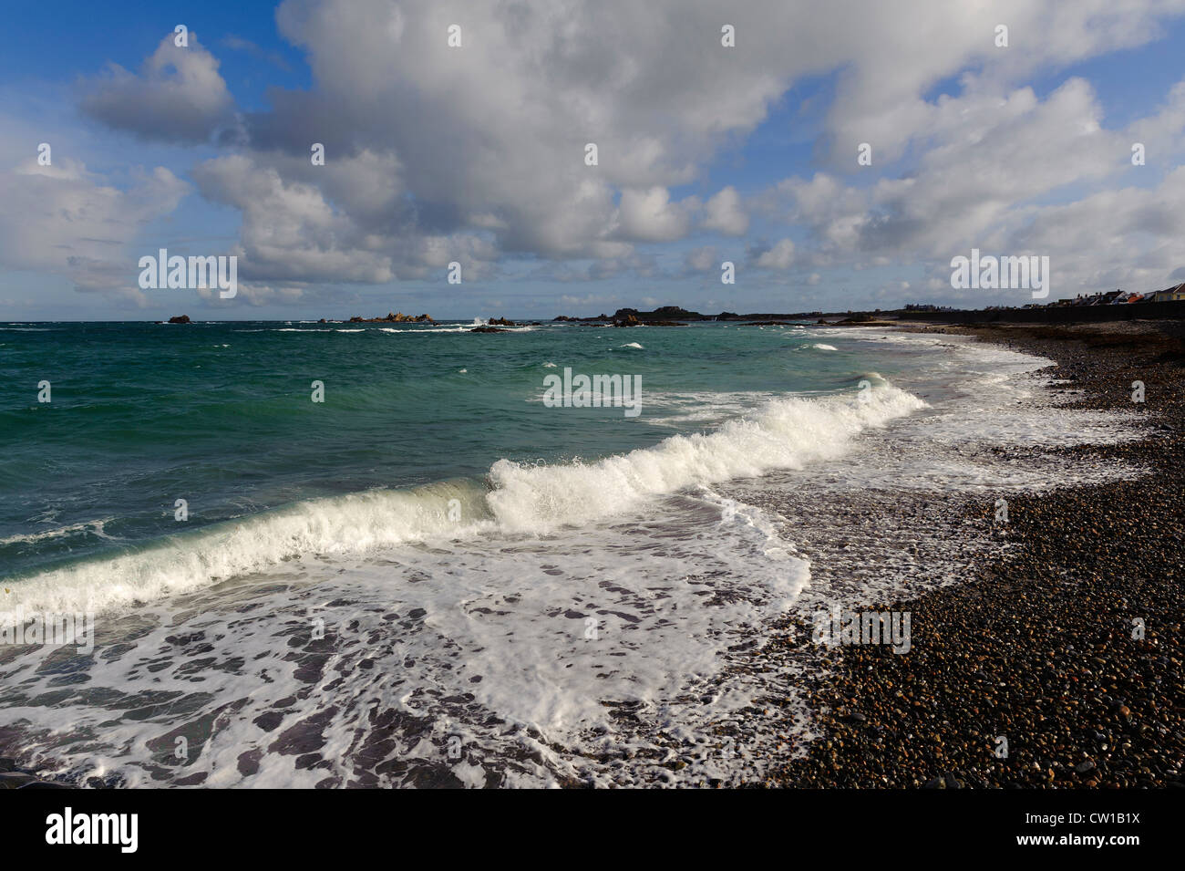 Cobo Bay, Isle of Guernsey, Channel Islands Stock Photo - Alamy