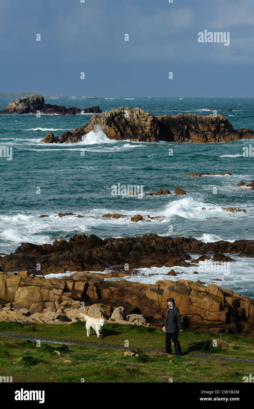 Cobo Bay, Isle of Guernsey, Channel Islands Stock Photo - Alamy