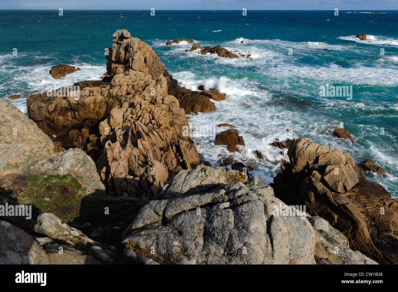 Cobo Bay, Isle of Guernsey, Channel Islands Stock Photo - Alamy