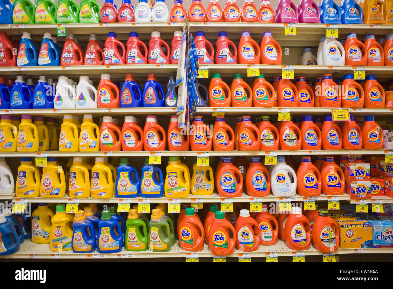 Detergent in Grocery Store Stock Photo - Alamy