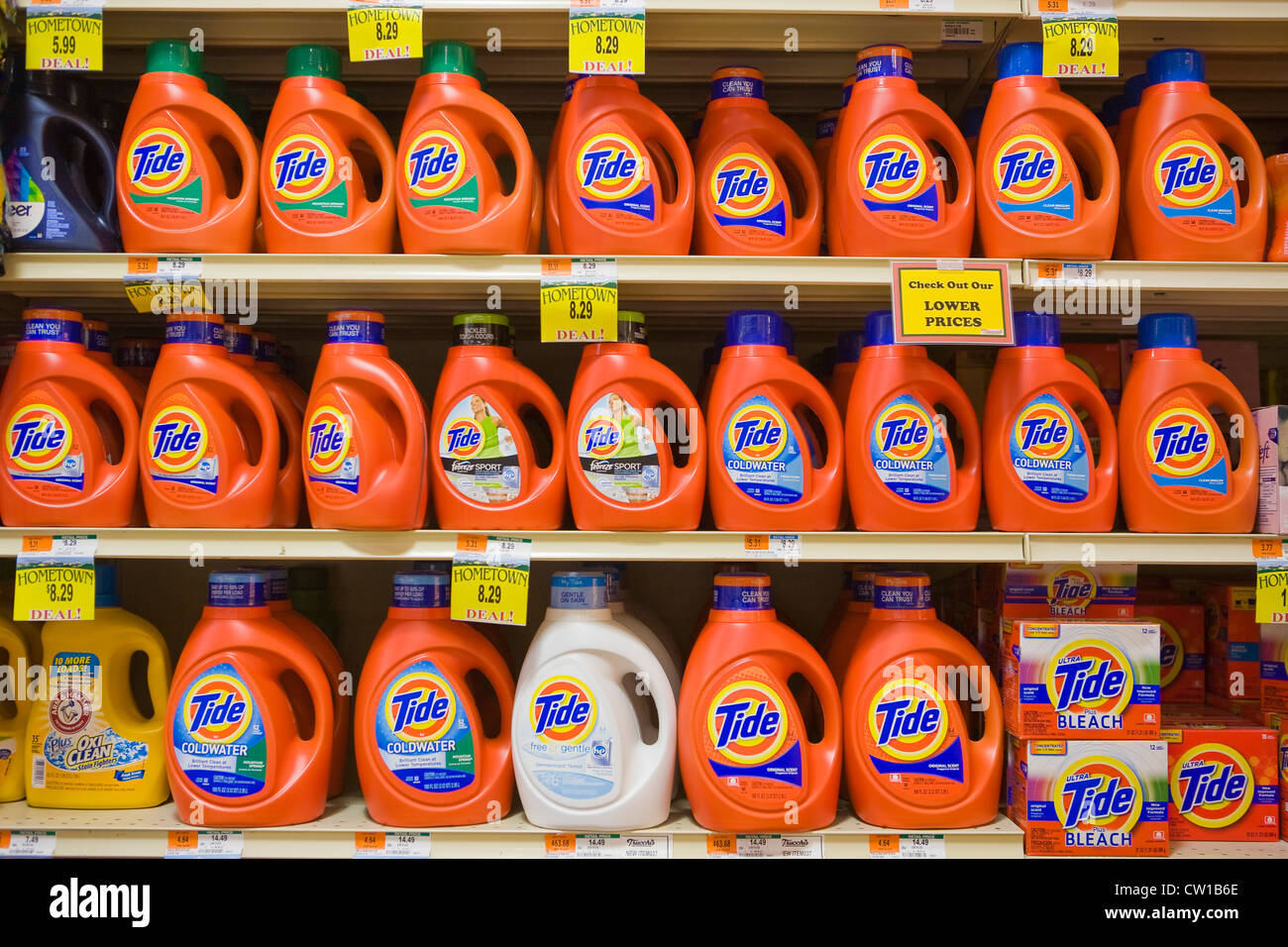Detergent in Grocery Store Stock Photo - Alamy