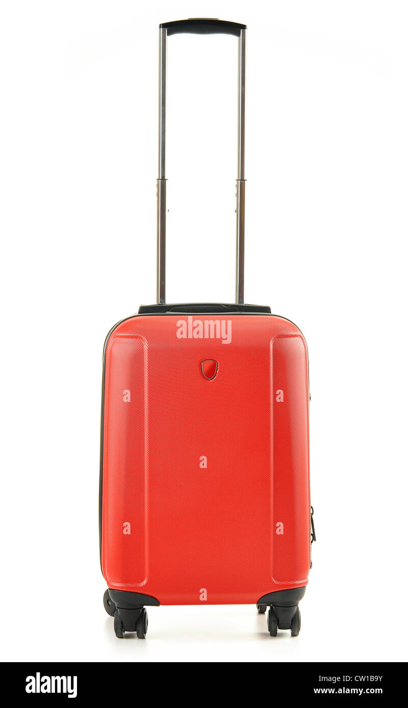 Red car suitcase travel Cut Out Stock Images & Pictures - Alamy