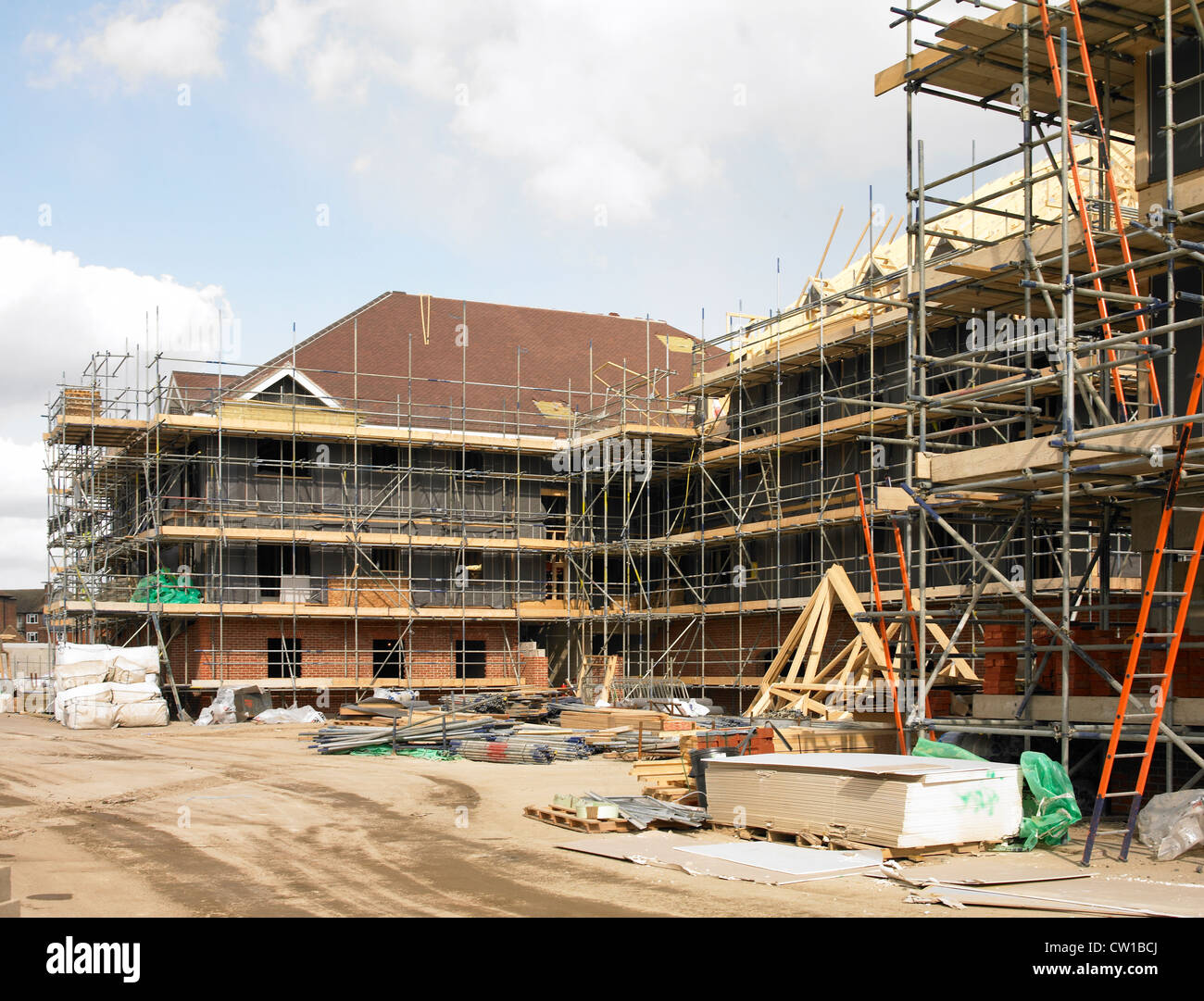 Housing under construction Stock Photo - Alamy
