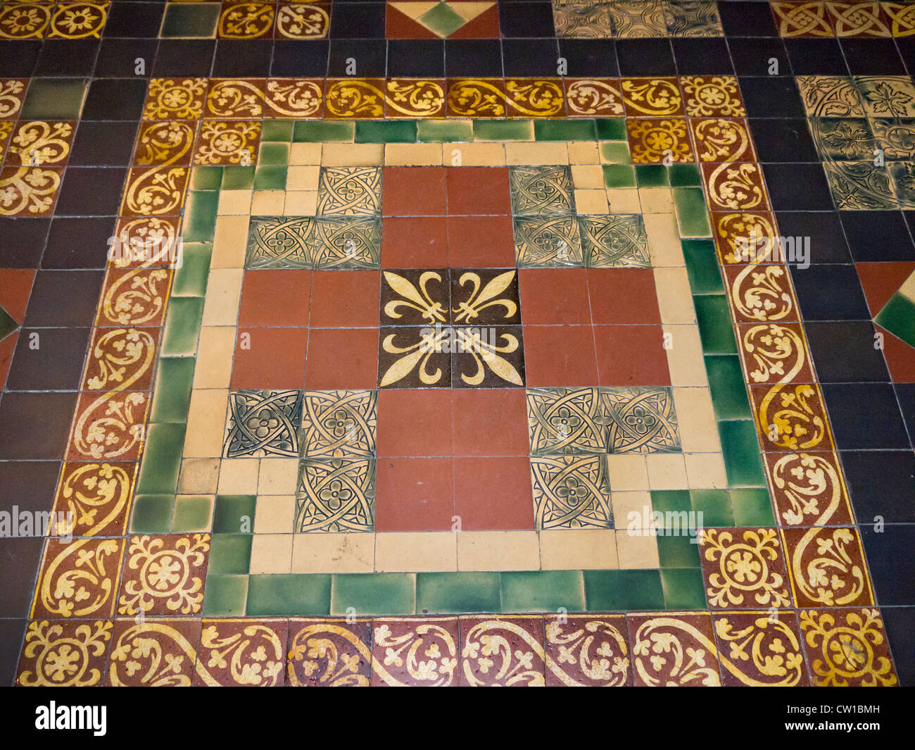 The Medieval Tiled Floor of St Patrick's Cathedral in Dublin the ...