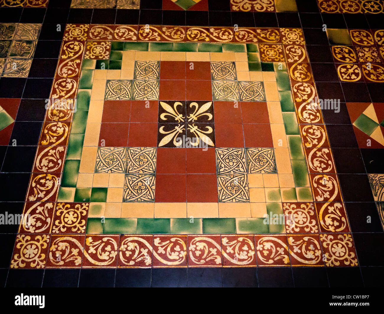 The Medieval Tiled Floor of St Patrick's Cathedral in Dublin the ...