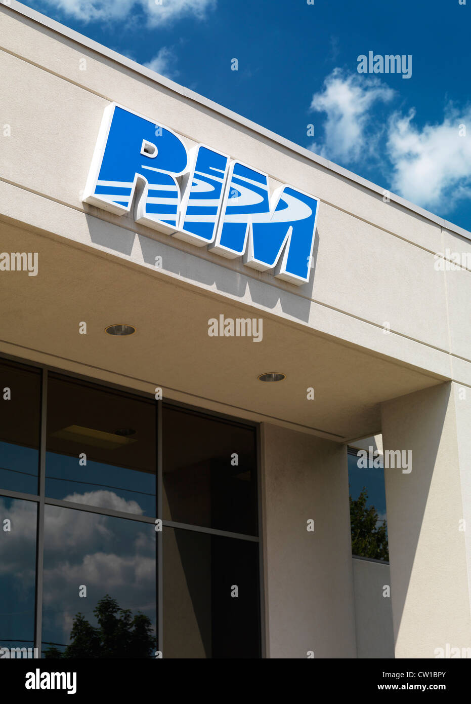 RIM sign on Research in Motion company headquarters building against ...