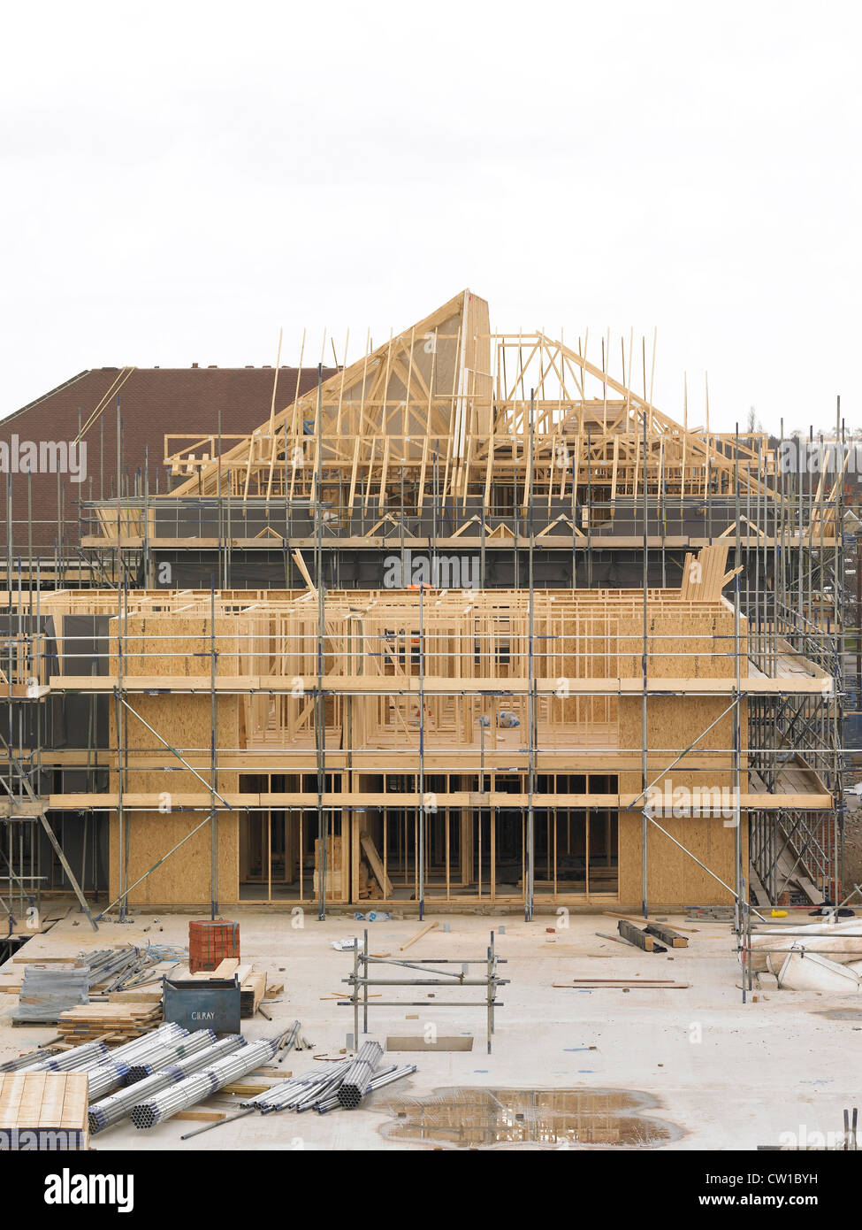 Housing under construction Stock Photo - Alamy