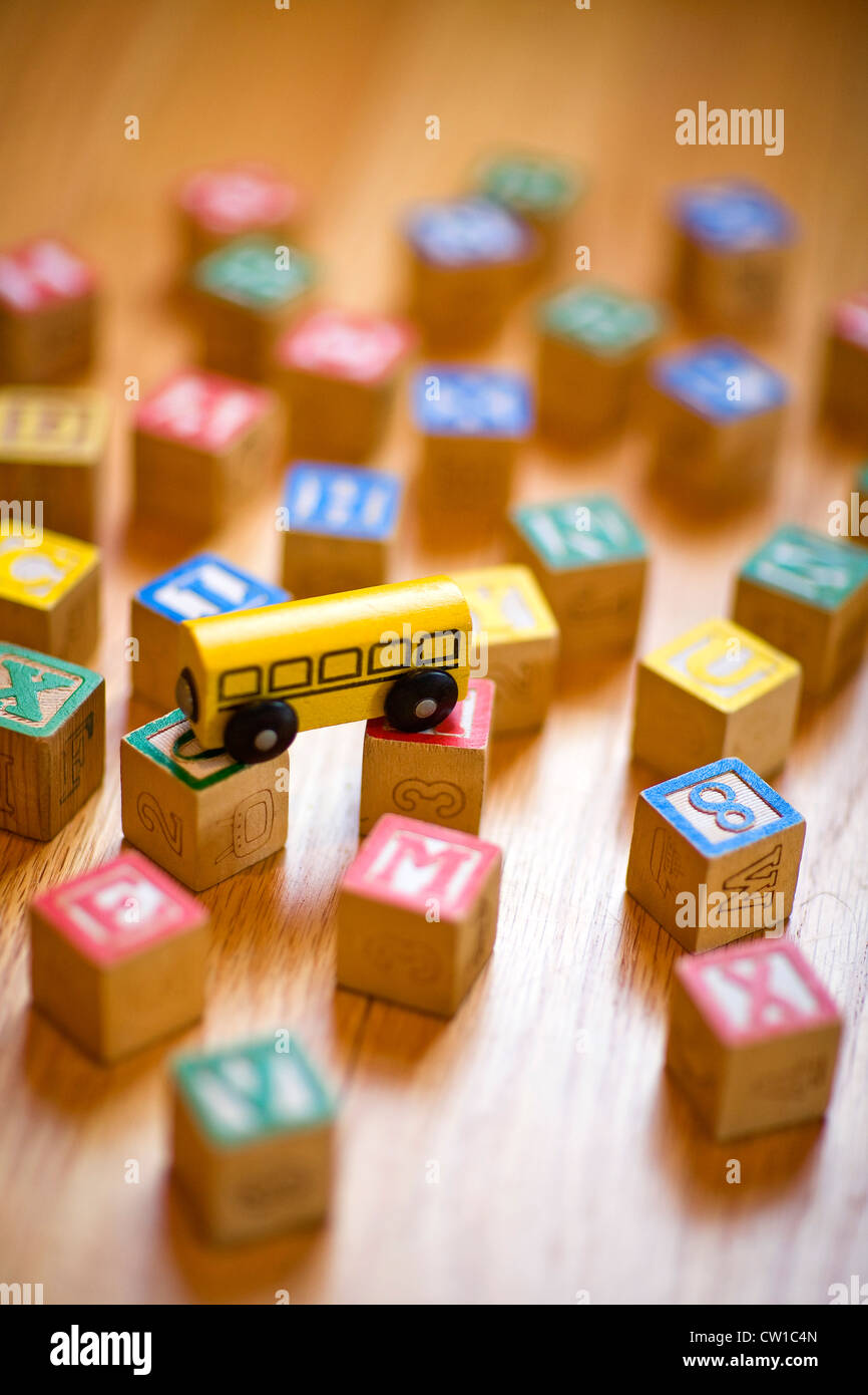 Still Life of Building Blocks Stock Photo - Alamy