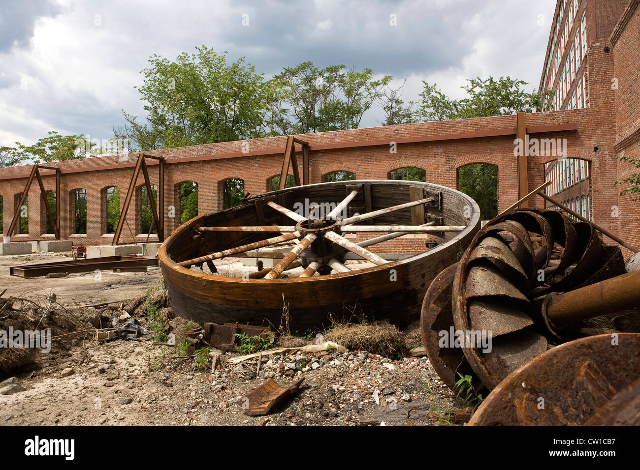 Remnants of Industrial Mills Lowell, Massachusetts Stock Photo - Alamy