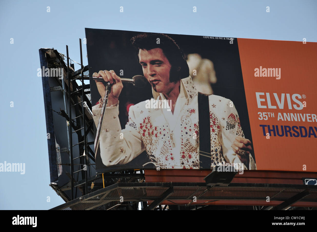 Elvis Presley billboard, Memphis, Tennessee, USA Stock Photo - Alamy