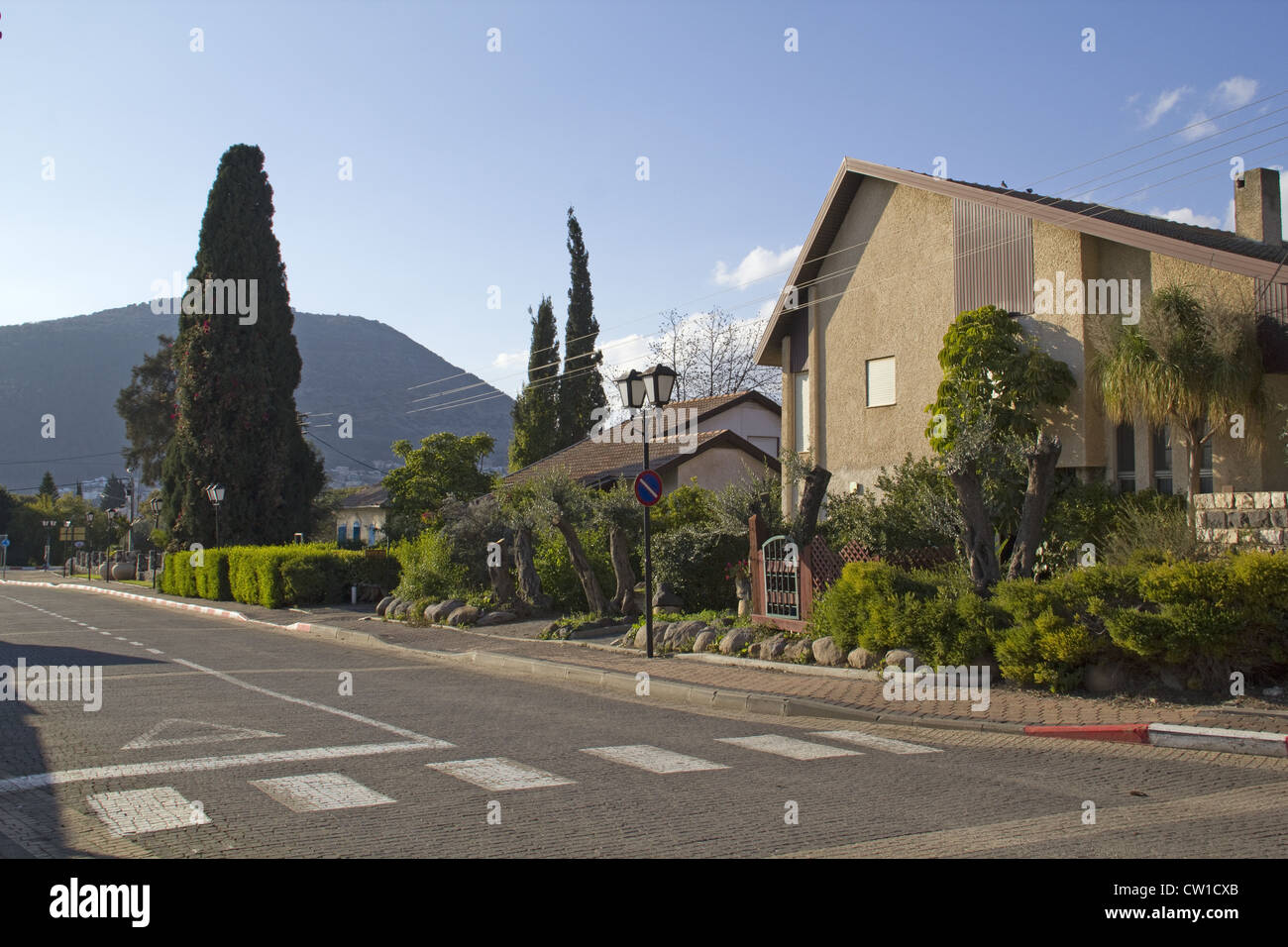 Kfar Tavor in Yezreel Valley and Tabor Mountain( Transfiguration ...